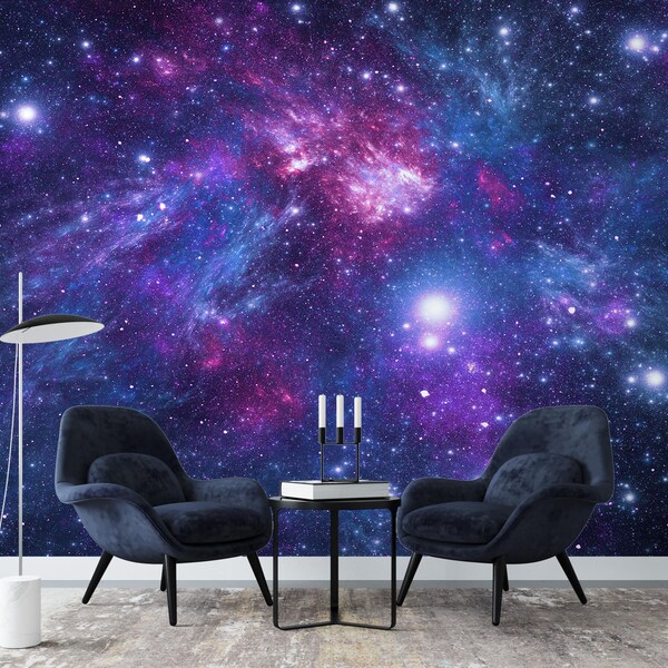 Galaxy Wall Mural - Etsy UK
