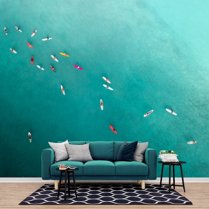 Aqua Wallpaper - Etsy