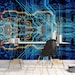Abstract Electronic Circuit Board Wall Mural Wallpaper IT Technology ...