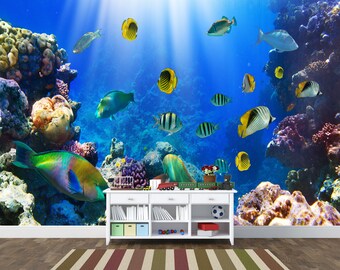 Under the Sea Mural | Etsy