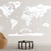 Travels Map Wall Decor Push Pin World Map Wall Decal Large Wall Sticker ...