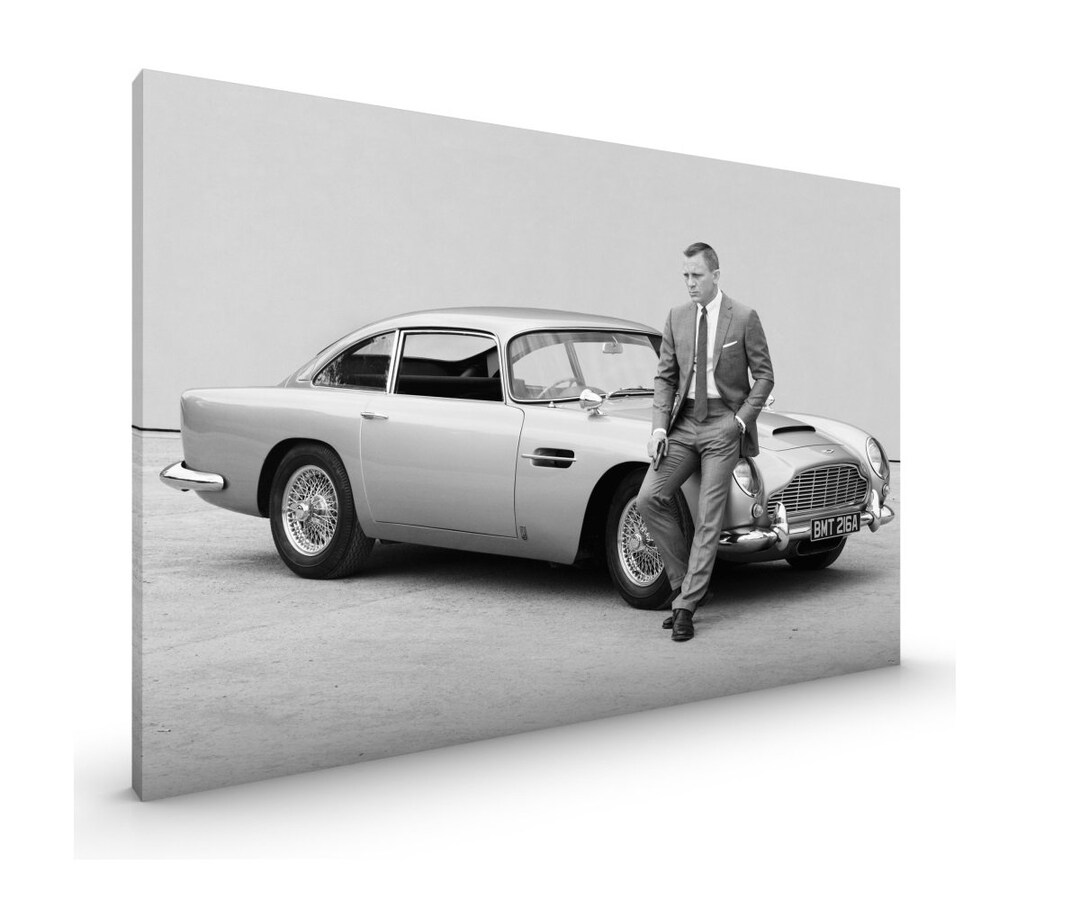 James Bond OO7 CANVAS Framed Glossy Coated Premium With Metal Hanger ...