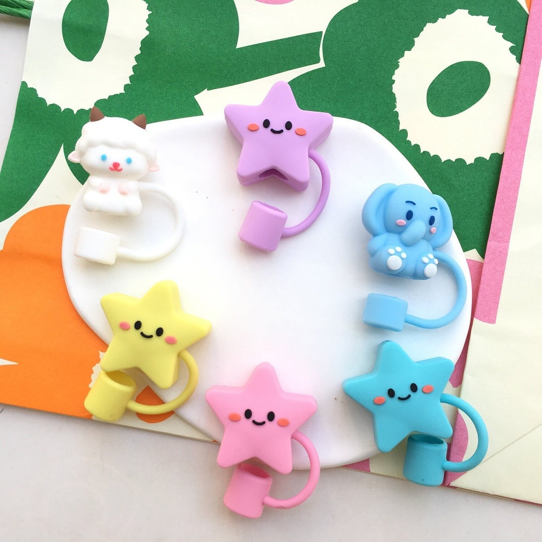 Star Straw Topper Charm Stanley Cup Accessories 10mm Cute Initial Straw ...