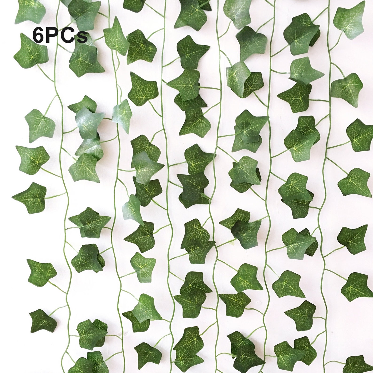 Long Artificial Vines Ivy Leaf Plants Hanging Garland Faux Fake Foliage ...