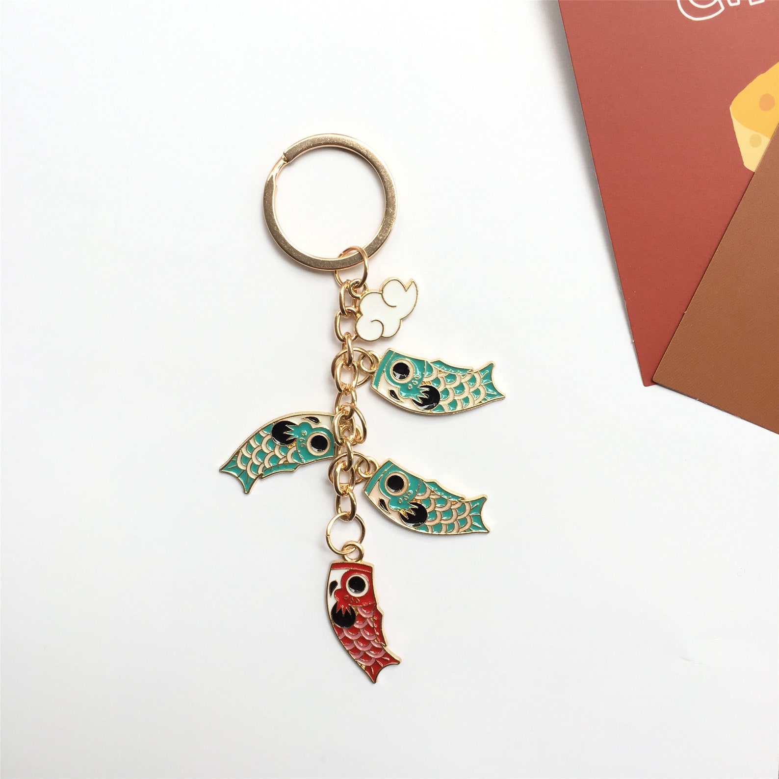 Keychain Cute - Koi Fish - Good Luck Charm - Gift for Dad &him - Best ...