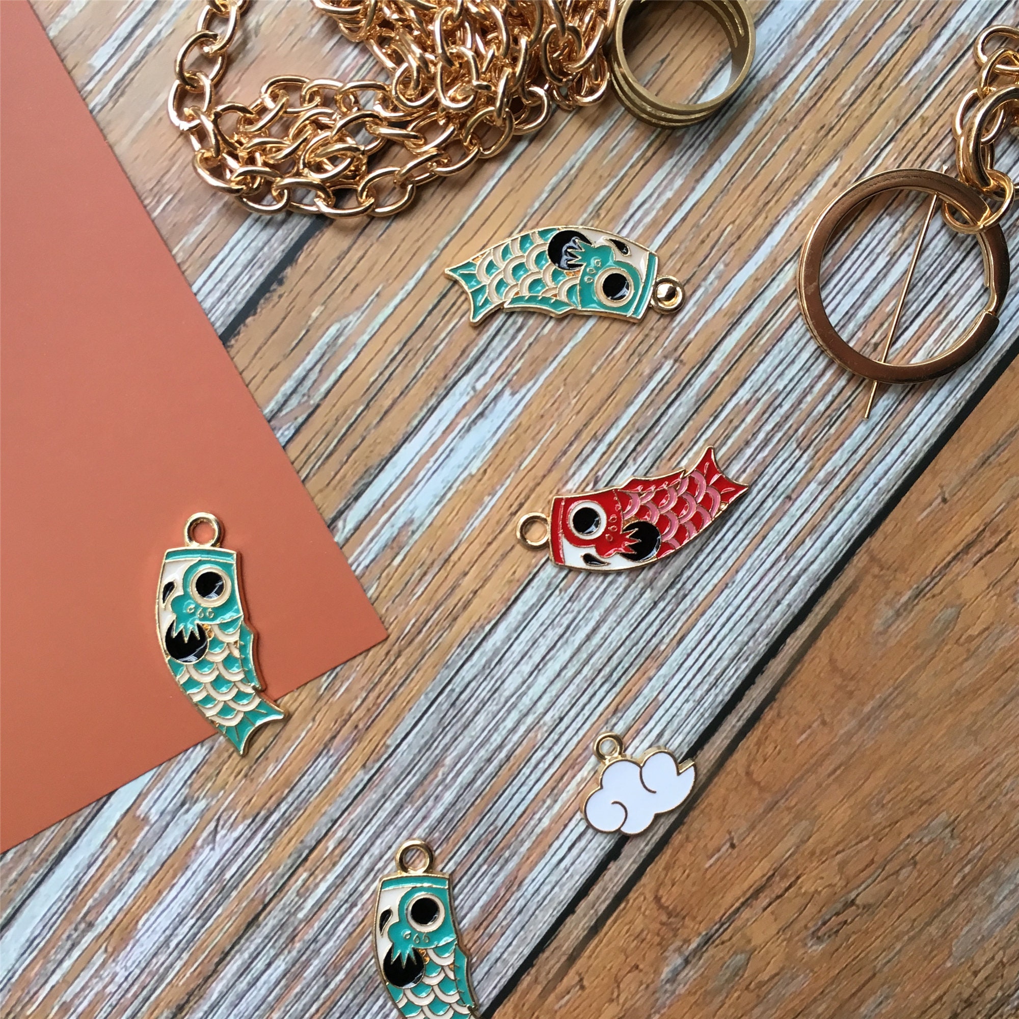 Keychain Cute - Koi Fish - Good Luck Charm - Gift for Dad &him - Best ...