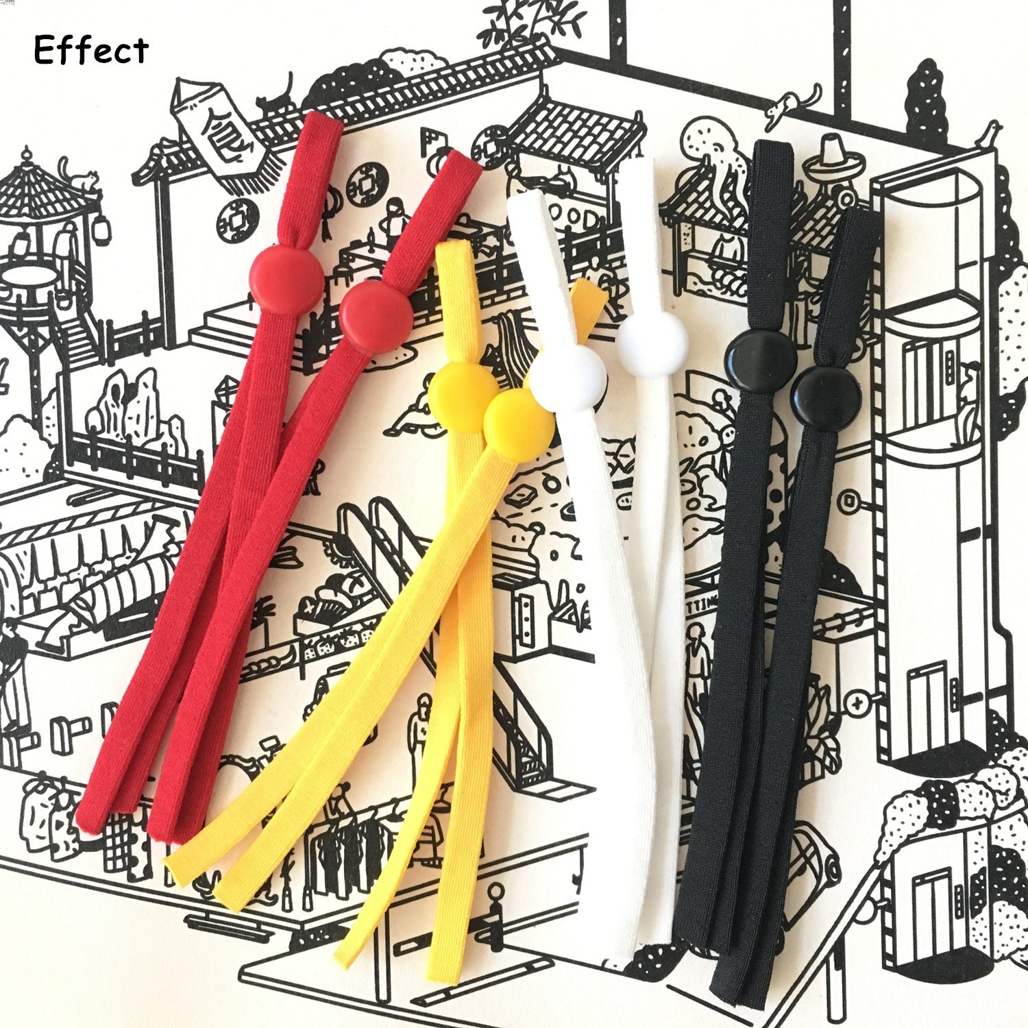 DIY Face Mask Ear Loop Adjuster Sliders - Adjustable Elastic Cord ...