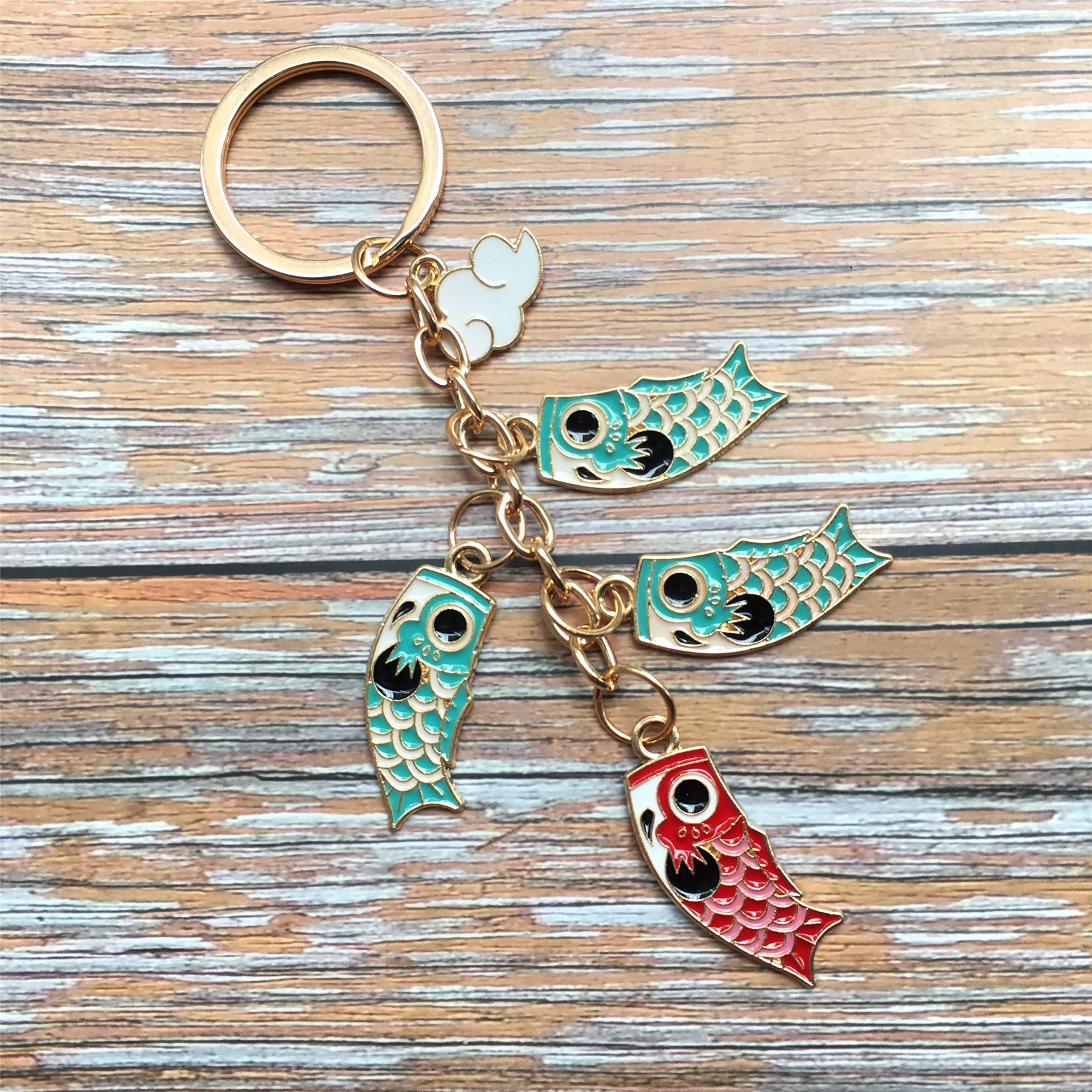Keychain Cute - Koi Fish - Good Luck Charm - Gift for Dad &him - Best ...