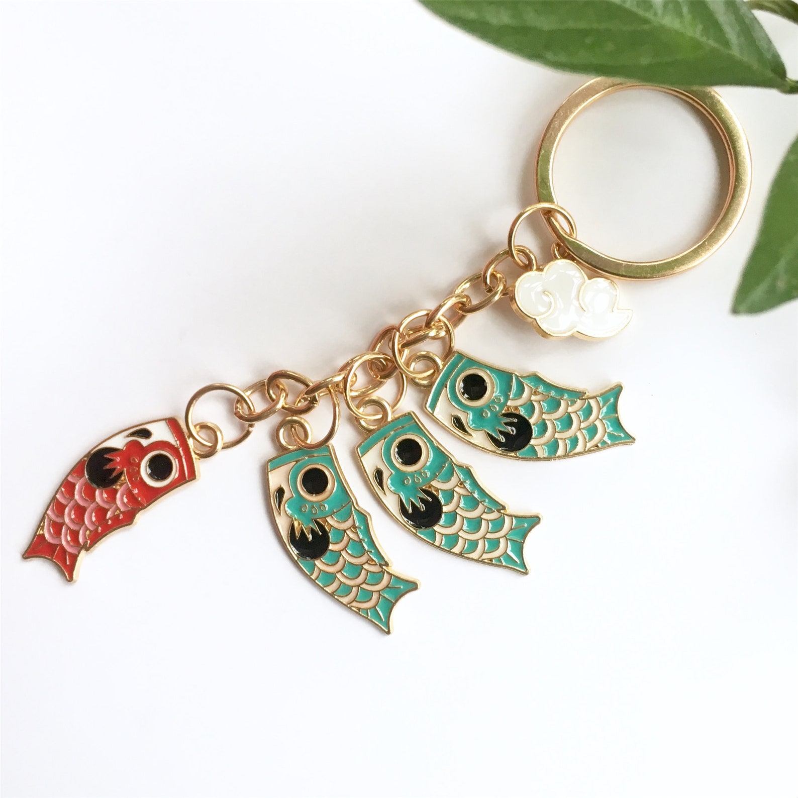 Keychain Cute - Koi Fish - Good Luck Charm - Gift for Dad &him - Best ...