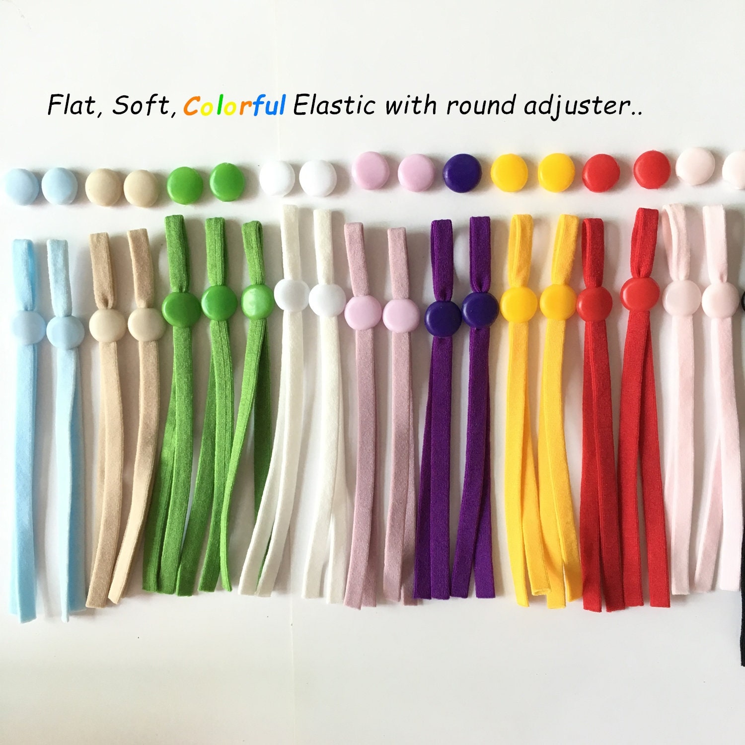 Adjustable Elastic Band for Face Mask - Flat Ear Loops for Sewing ...