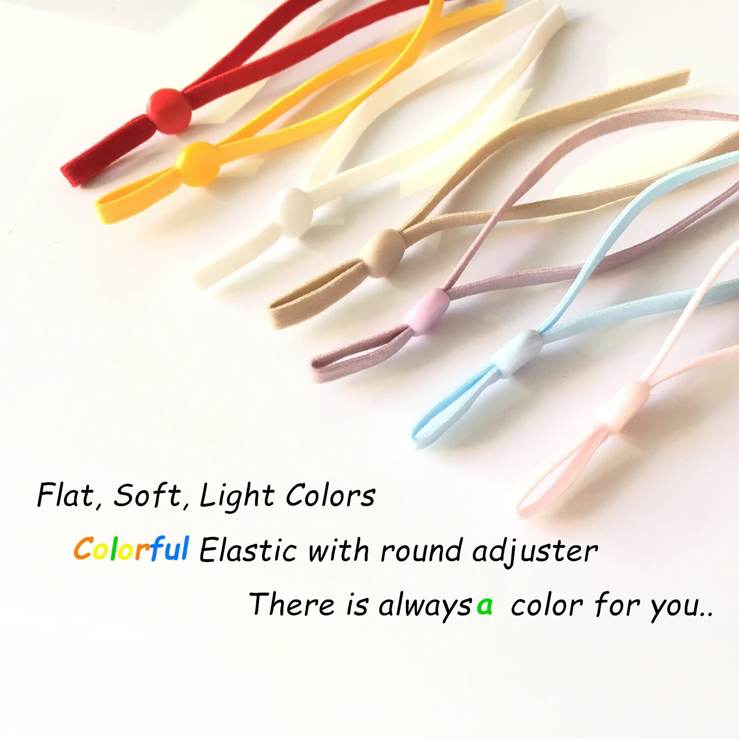 Soft 1/4''5mm Adjustable Elastic Band for Face Mask - Etsy UK
