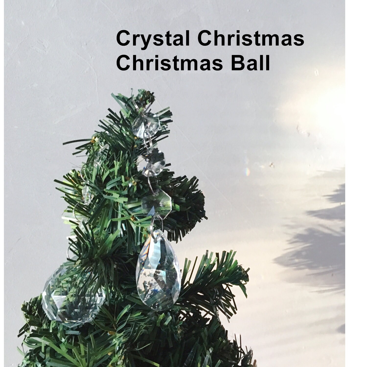 Crystal Christmas Ornaments Water Drop Suncatcher Rainbow - Etsy