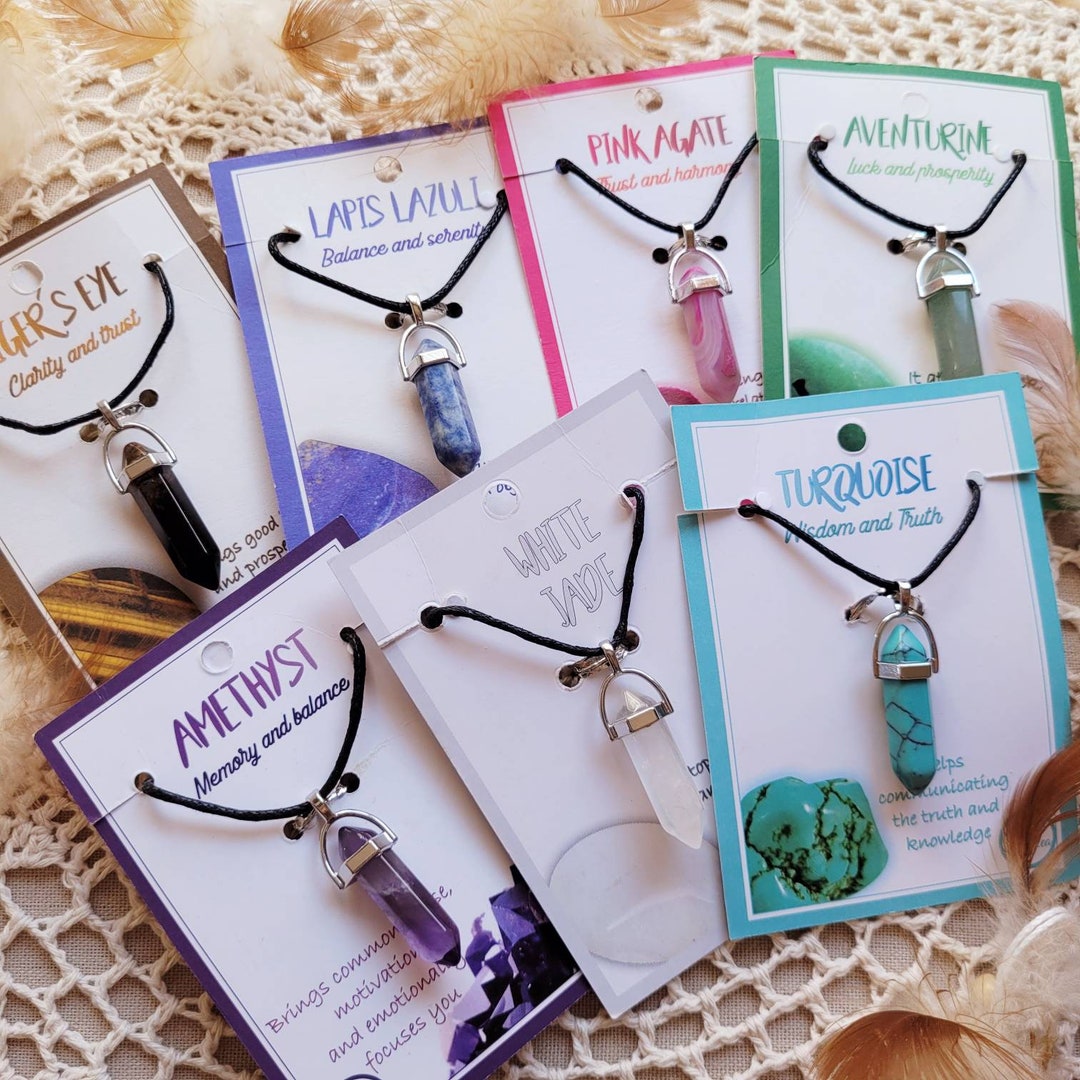 Crystal Necklace Pack Surprise Crystalcrystal Jewellery - Etsy