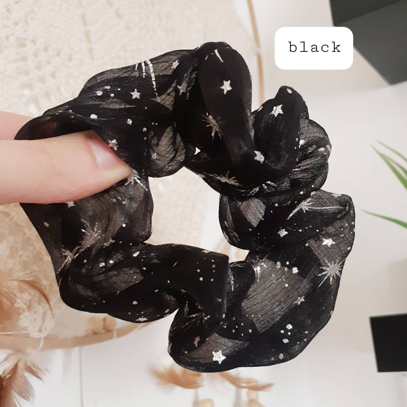 Star Scrunchie Organza Scrunchie Celestial Scrunchie Witchy - Etsy