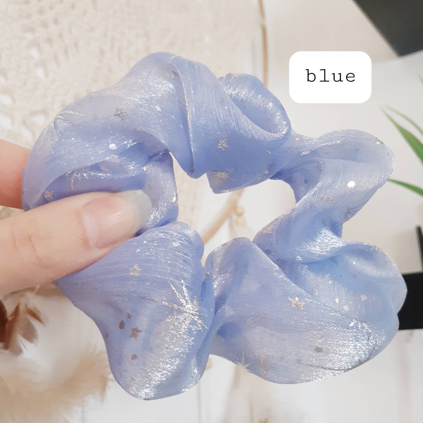 Star Scrunchie Organza Scrunchie Celestial Scrunchie Witchy - Etsy