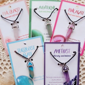 Crystal Necklace Pack Surprise Crystalcrystal Jewellery - Etsy