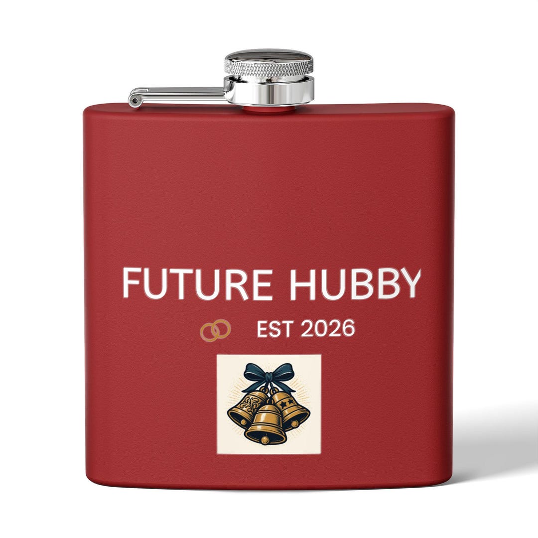 Personalized Future Hubby Flask | 6oz Stainless Steel Drinkware ...