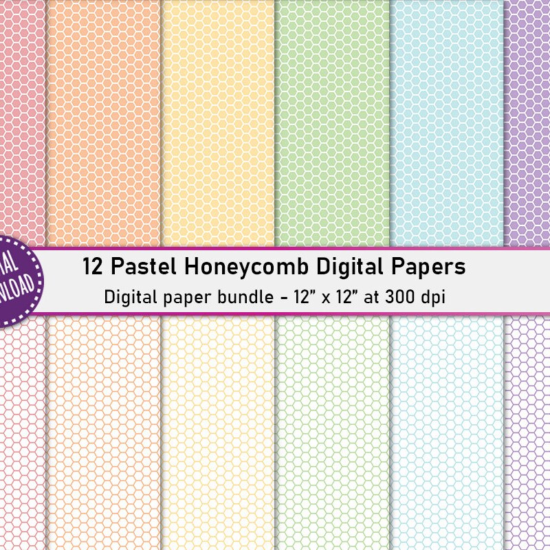 Honeycomb Background - Etsy