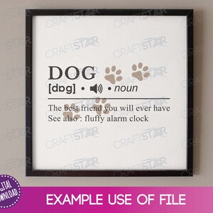 Dog Definition Digital Download - Dog Quote SVG File - Dog Dictionary ...
