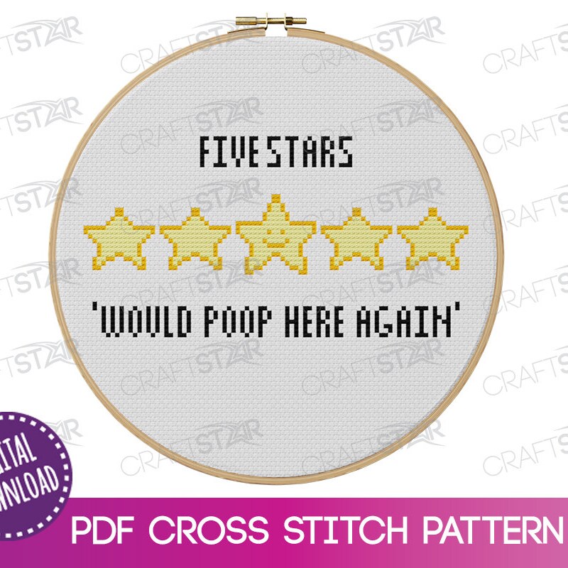 Poop Cross Stitch - Etsy