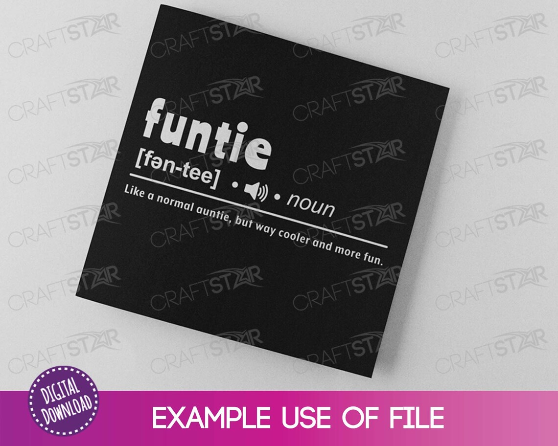 Funtie Definition Digital Download Funtie SVG File Funtie Clipart ...
