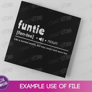 Funtie Definition Digital Download - Funtie SVG File - Funtie Clipart ...