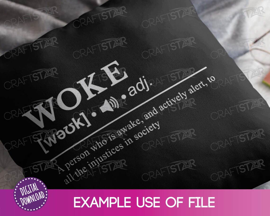 Woke Definition Digital Download Woke SVG File Woke Clipart Printable ...