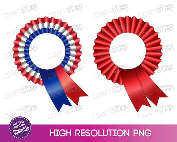 Rosette PNG Set Rosette Ribbon Clipart Bundle for Digital - Etsy