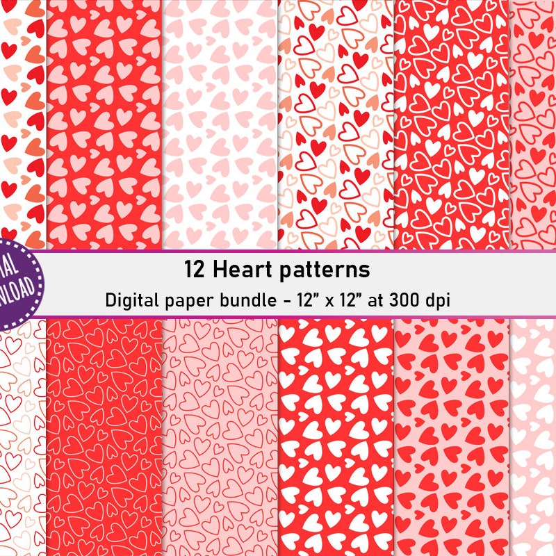 Heart Pattern - Etsy