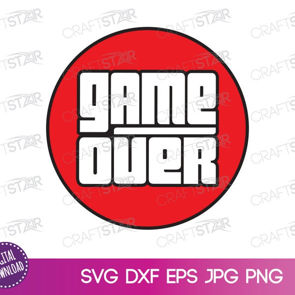 Game Over Svg - Etsy