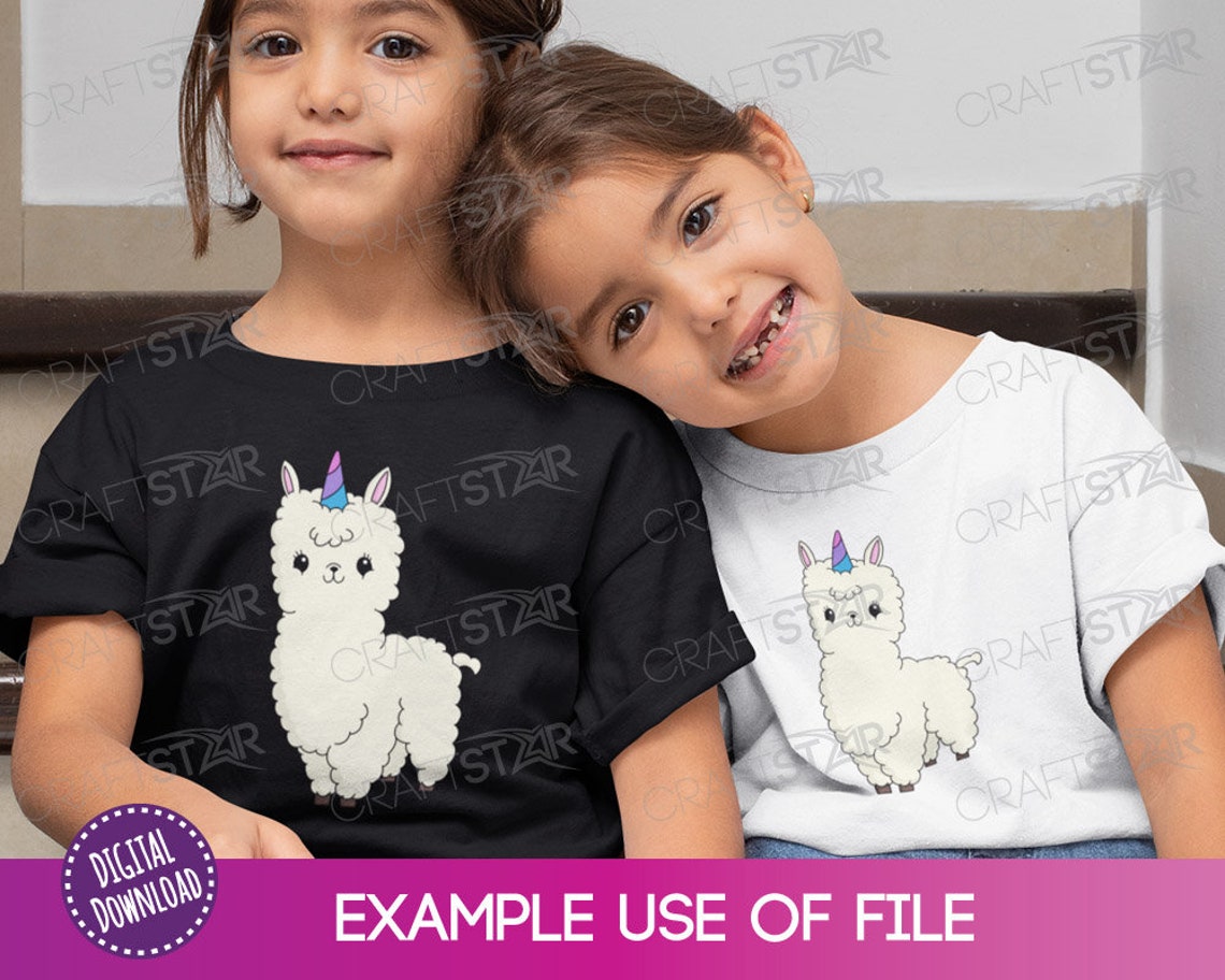 Llamacorn SVG File Llama Unicorn Clipart for Crafts, Stickers and ...