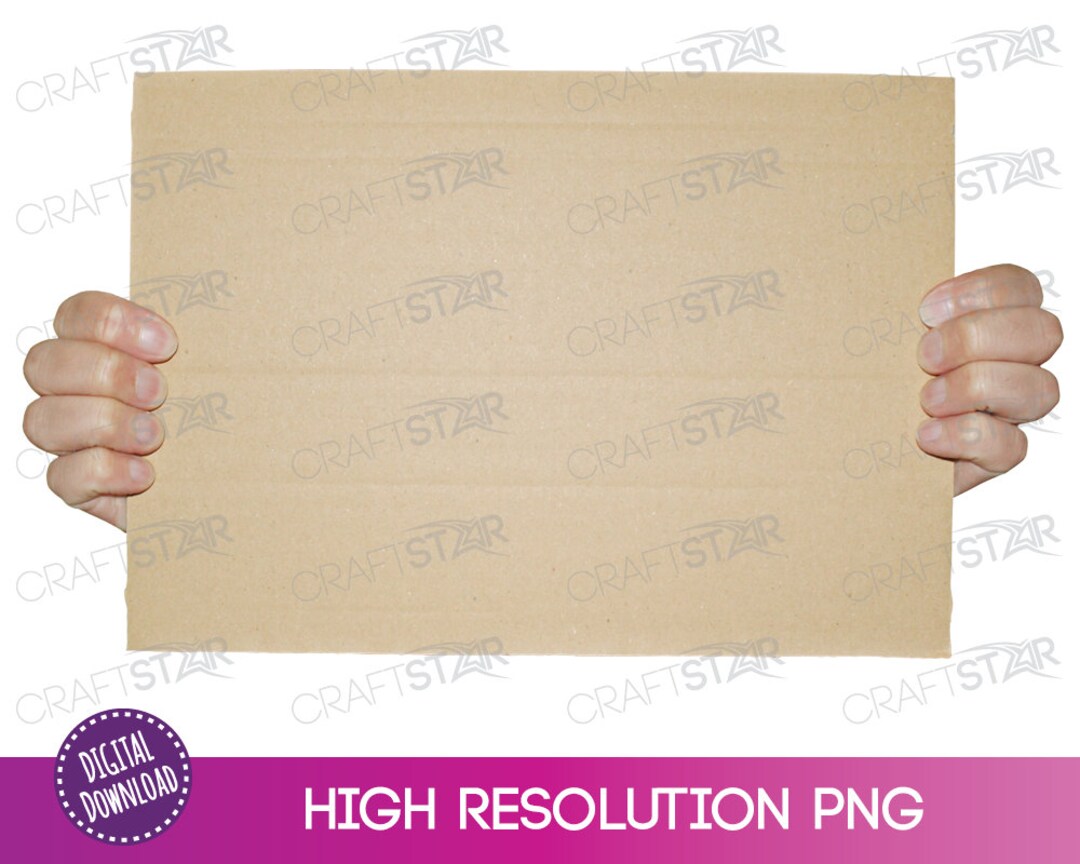 Blank Cardboard Sign