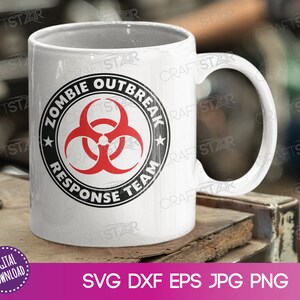 Zombie Outbreak Response Team SVG File - Zombie Outbreak T Shirt Design ...