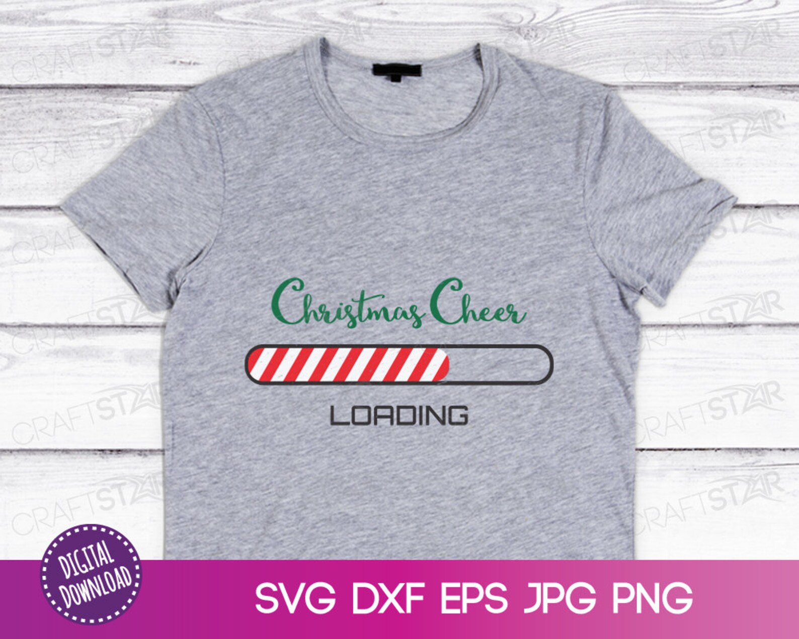 Christmas Cheer Loading SVG Files for Cricut or Silhouette Funny ...