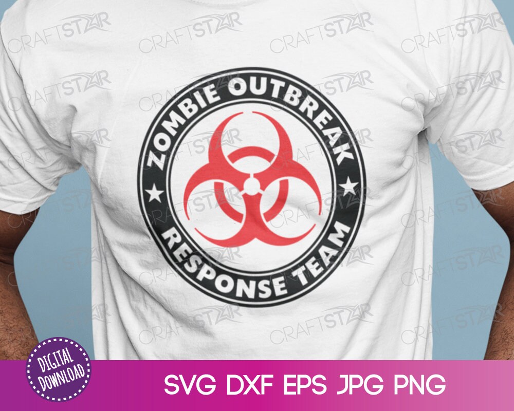 Zombie Outbreak Response Team SVG File - Zombie Outbreak T Shirt Design ...