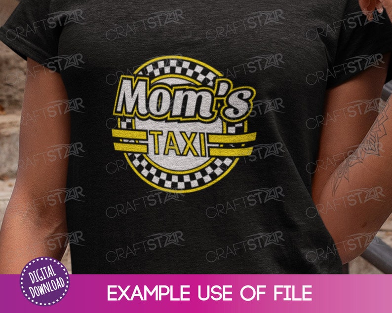 Mom's Taxi SVG: Clipart Sticker Design (digital Download) - Etsy Canada