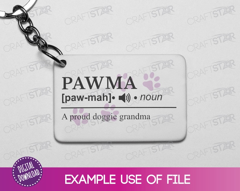 Pawma Definition Digital Download - Dog Grandma SVG File - Pawma ...