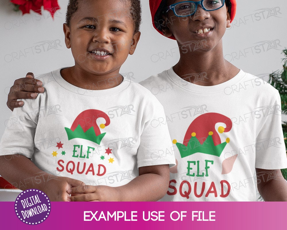 Elf Squad SVG Files for Cricut or Silhouette ELF Squad Christmas ...