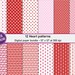 Watercolor Hearts Digital Paper Pack - Watercolor Heart Background ...