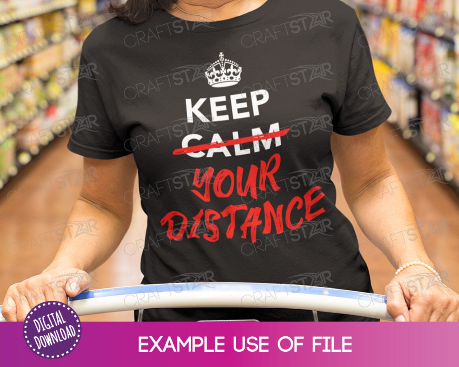 Keep Calm SVG Keep Your Distance SVG File Cut With Cricut - Etsy