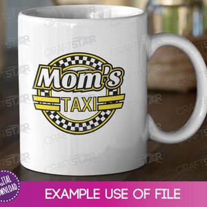 Mom's Taxi SVG: Clipart Sticker Design (digital Download) - Etsy Canada