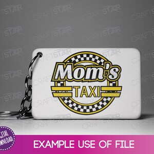 Mom's Taxi SVG Moms Taxi Sticker Clipart Mom's - Etsy UK