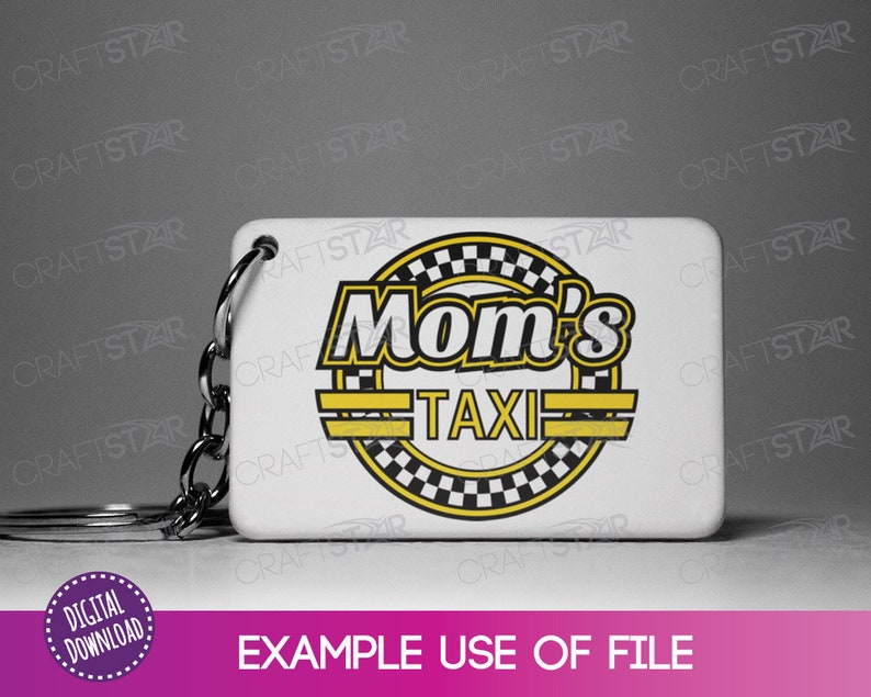 Mom's Taxi SVG Moms Taxi Sticker Clipart Mom's - Etsy UK