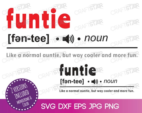 Funtie Definition Digital Download Funtie SVG File Funtie | Etsy