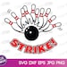 Bowling SVG - Ten Pin Bowling Strike Clipart - Sports Digital Element ...