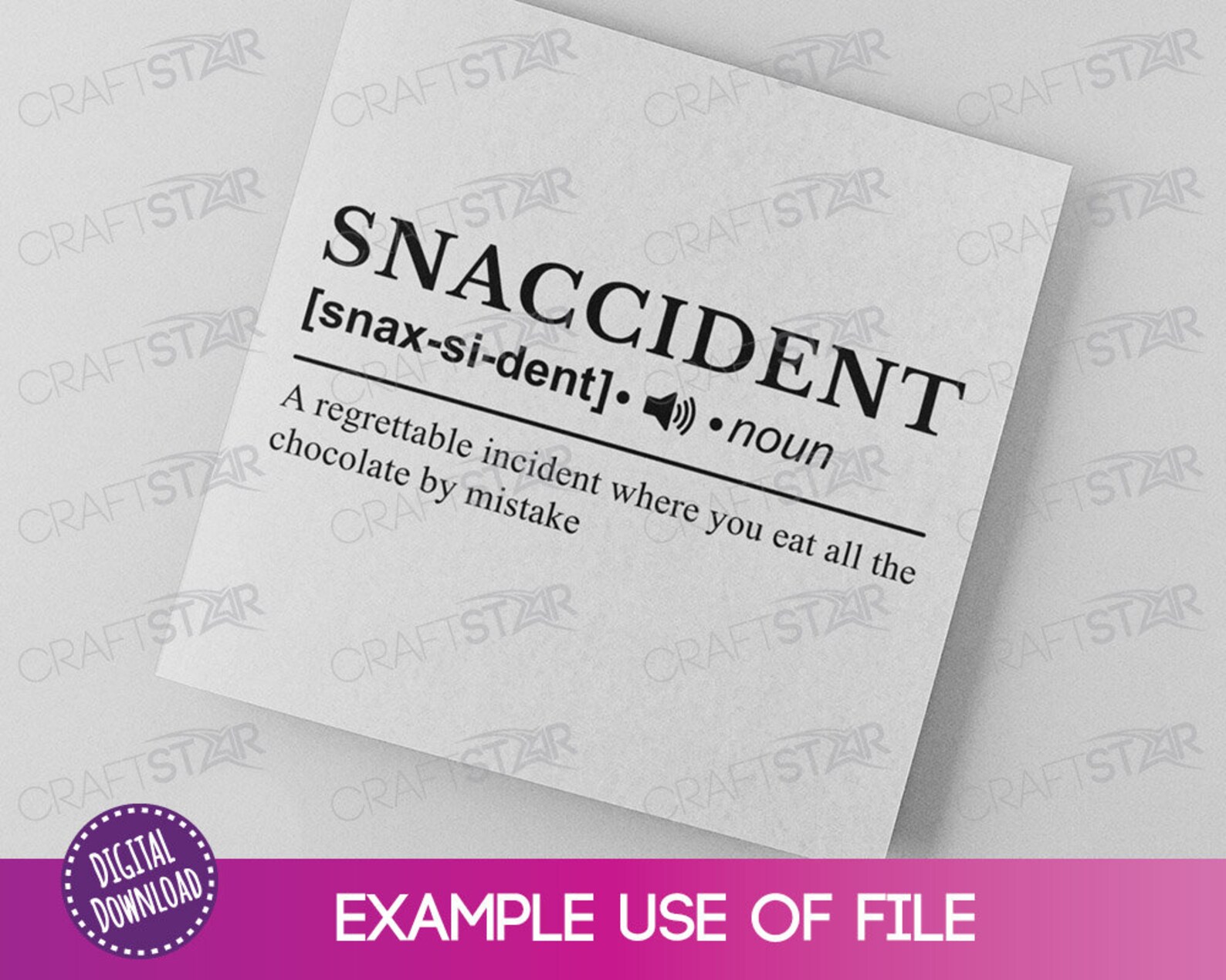 Snaccident Definition Digital Download Snaccident SVG File Snaccident ...