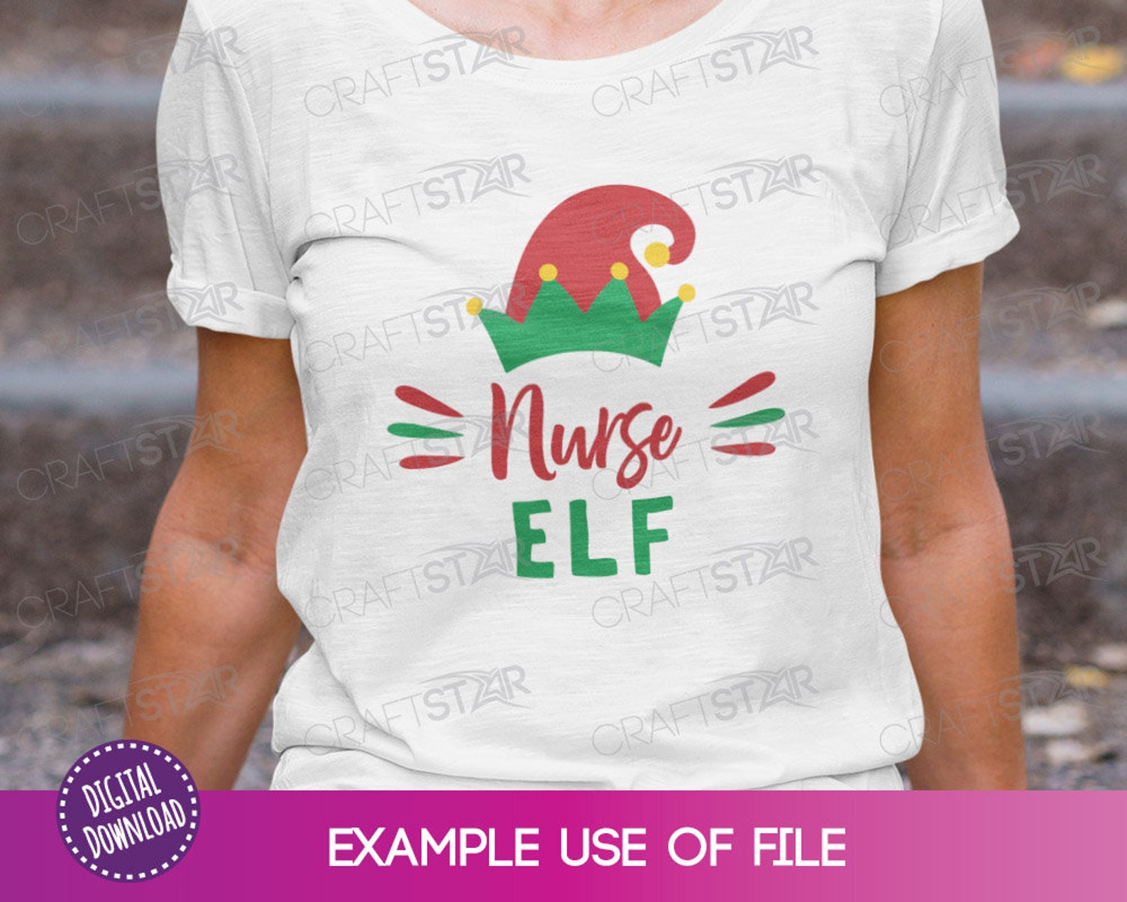 Nurse Elf Files for Cricut or Silhouette Nurse ELF Christmas - Etsy UK