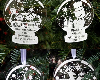 Personalized Snow Globe - Etsy