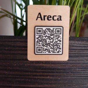 House Plant Tag With QR Code to Care Instructions, Plant Tag With a ...