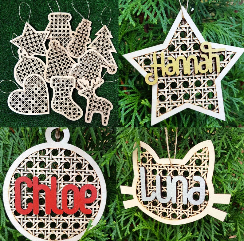 Custom Clear Acrylic Name Bauble Snow Globe Shape First - Etsy